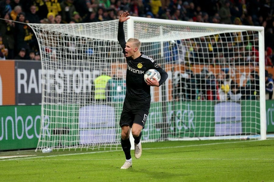 Erling Haland anota triplete en su debut con el Borussia Dortmund 😲