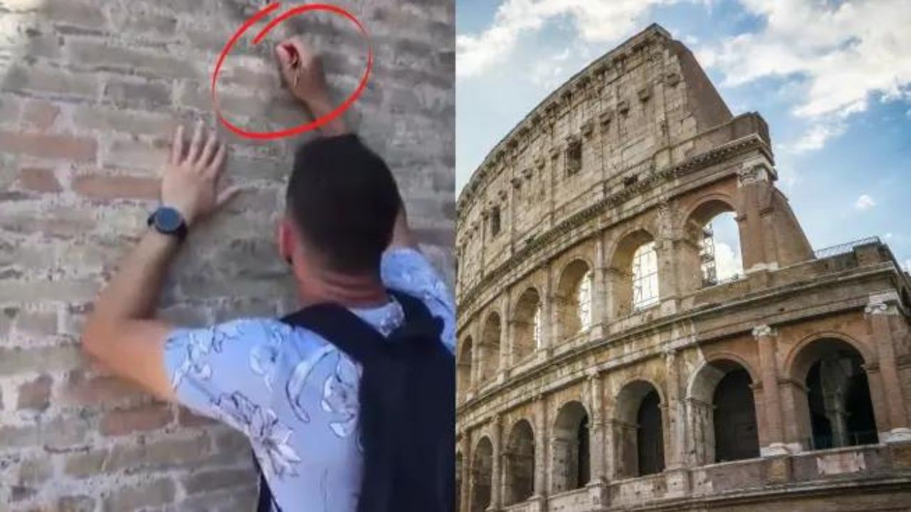 'No sabía que era tan antiguo': Joven que rayó el Coliseo se disculpa