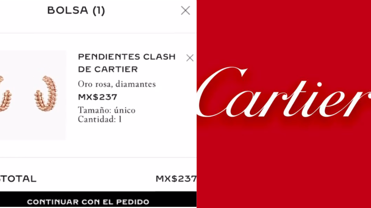 Aretes Cartier 237 pesos, mexicano compra joyería de diamantes