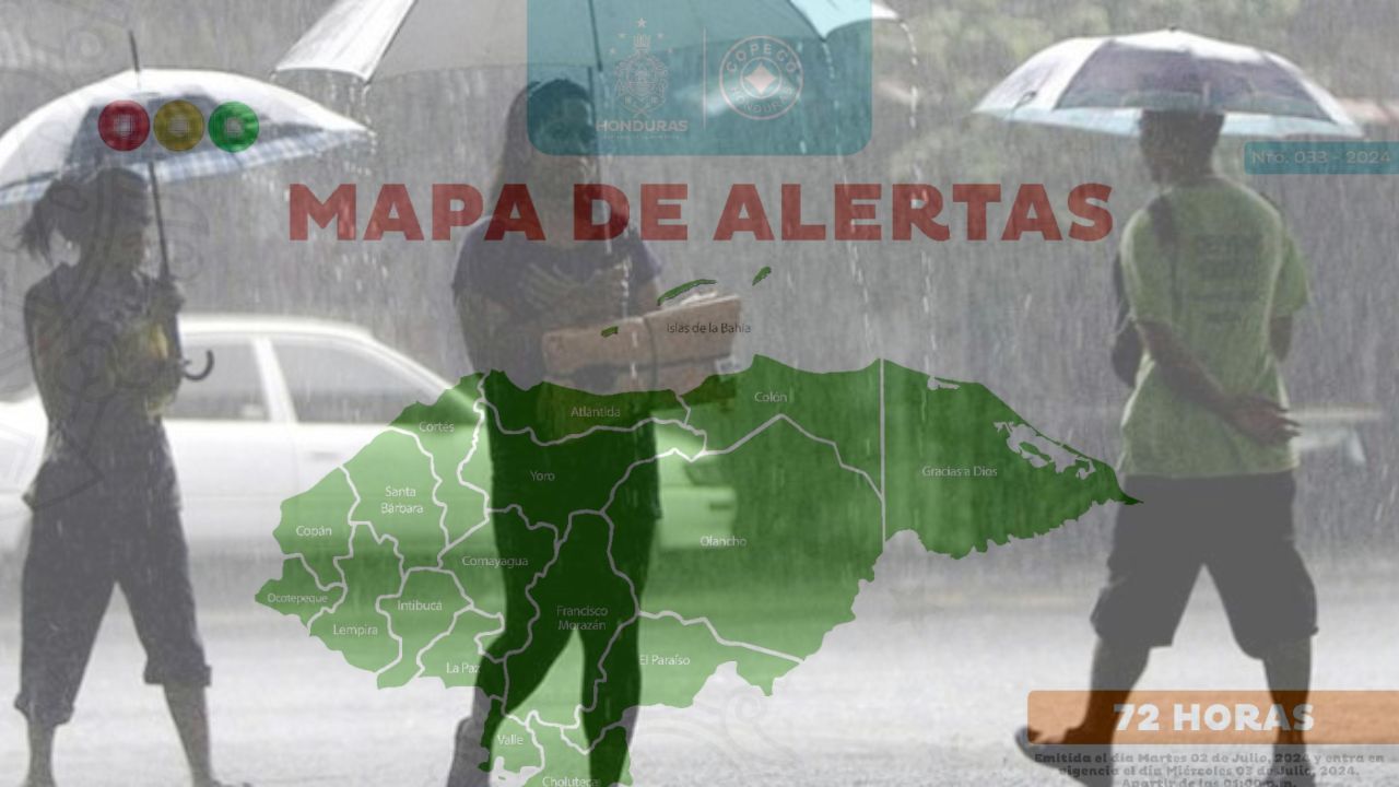 Copeco emite alerta verde en todo el territorio hondureño